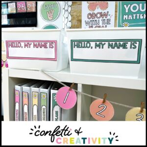 Retro Desk Name Plates | Confetti & Creativity