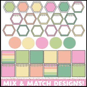Retro Editable Labels | Confetti & Creativity