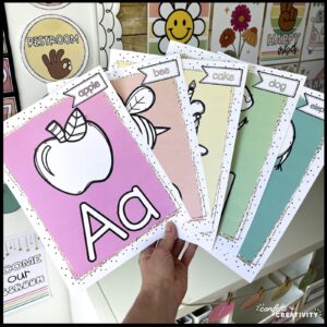 Retro Primary Alphabet Posters | Confetti & Creativity