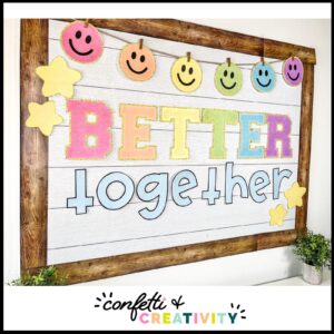 Back to School Bulletin Board (Bright Colors) | Confetti & Creativity