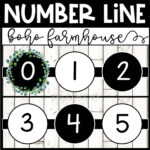 Boho Farmhouse Number Line 0-200 | Confetti & Creativity