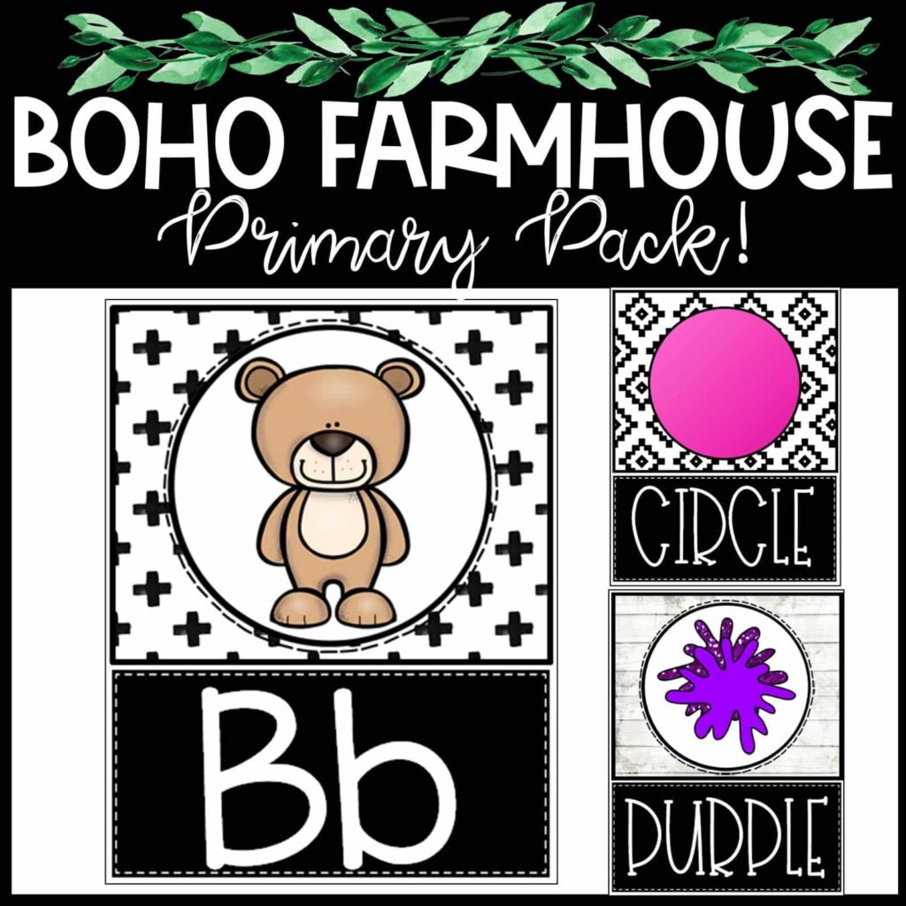 Modern Farmhouse Primary Alphabet | Confetti & Creativity