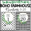 Boho Farmhouse Numbers 0-20 Ten Frames | Confetti & Creativity