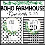 Boho Farmhouse Numbers 0-20 Ten Frames | Confetti & Creativity