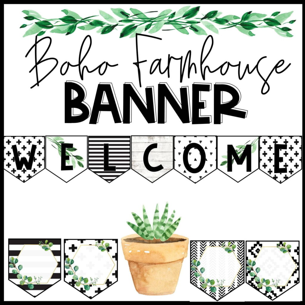 Boho Farmhouse Alphabet Posters | Confetti & Creativity