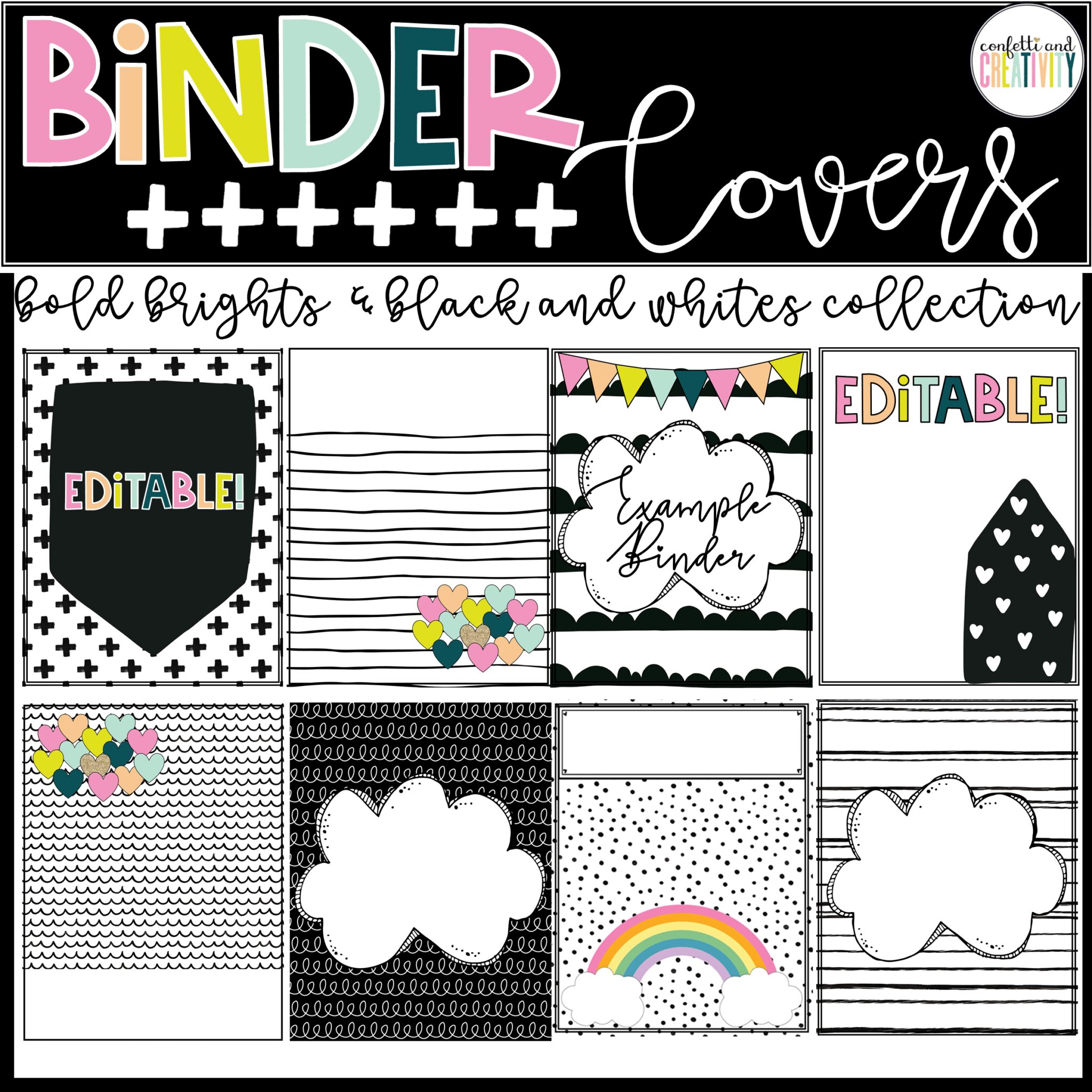 Bold Brights Calendar Pack | Confetti & Creativity