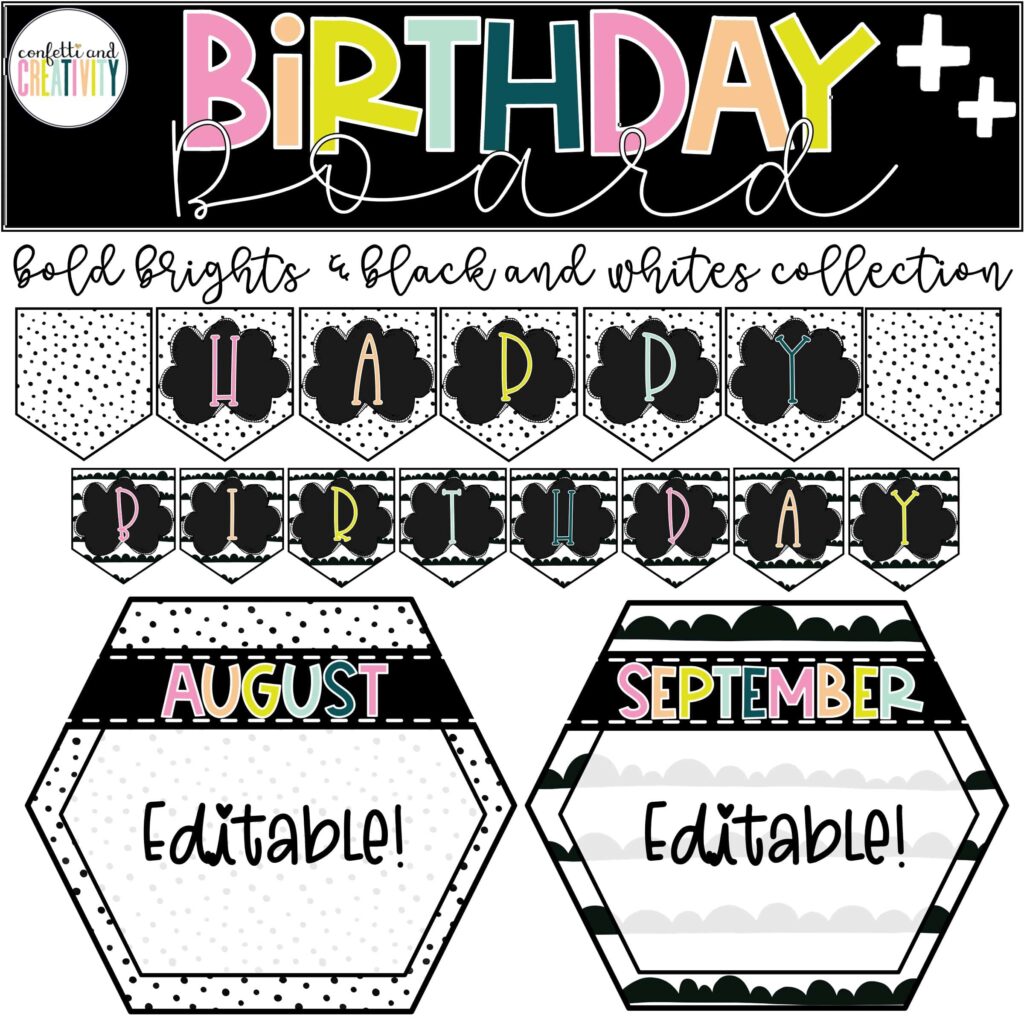Bold Brights Classroom Decor Bundle | Confetti & Creativity