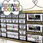 Bold Brights Teacher Toolbox Labels | Confetti & Creativity