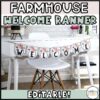 Farmhouse Floral EDITABLE Banners | Confetti & Creativity