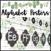 Modern Farmhouse Alphabet Posters | Confetti & Creativity