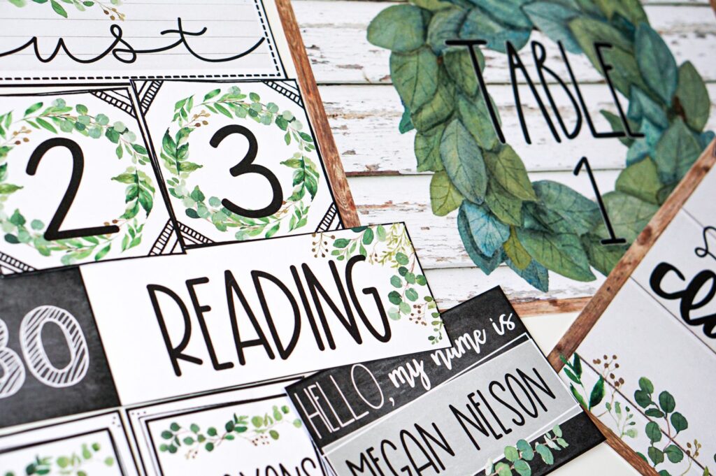 Modern Farmhouse Classroom Decor Bundle | Confetti & Creativity