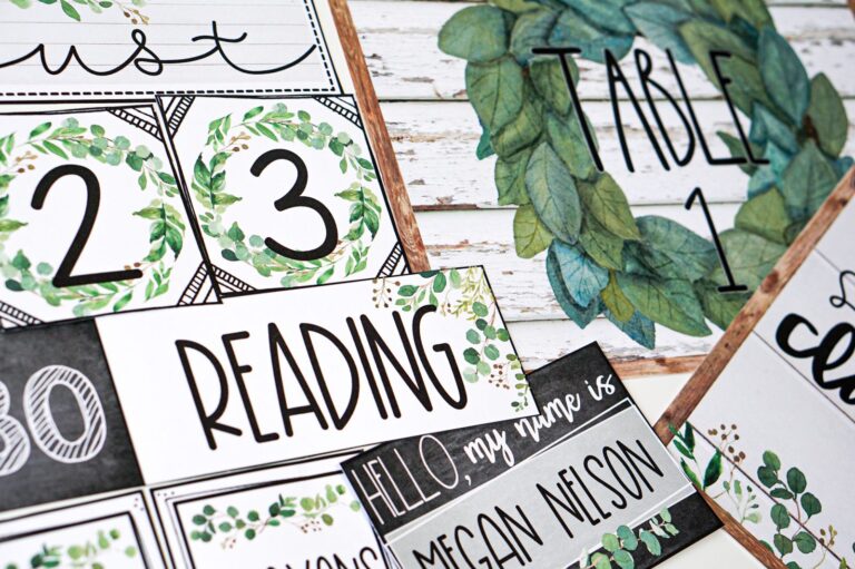 Modern Farmhouse Classroom Decor Bundle | Confetti & Creativity