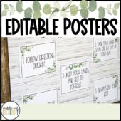 Modern Farmhouse Editable Posters | Confetti & Creativity