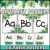 Tropical Alphabet Posters | Confetti & Creativity