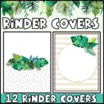 Tropical Binder Covers and Spines | Confetti & Creativity