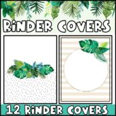 Tropical Binder Covers and Spines | Confetti & Creativity