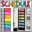 Bright Vintage Vibes Schedule Cards | Confetti & Creativity