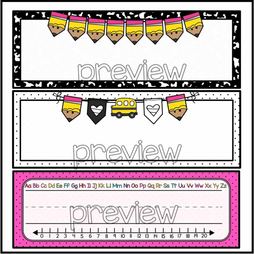 Bright Vintage Vibes Desk Name Plates | Confetti & Creativity