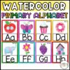Watercolor Primary Alphabet Posters | Confetti & Creativity
