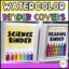 Watercolor Editable Binder Covers | Confetti & Creativity