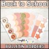 Boho Back to School Bulletin Board Borders | Confetti & Creativity