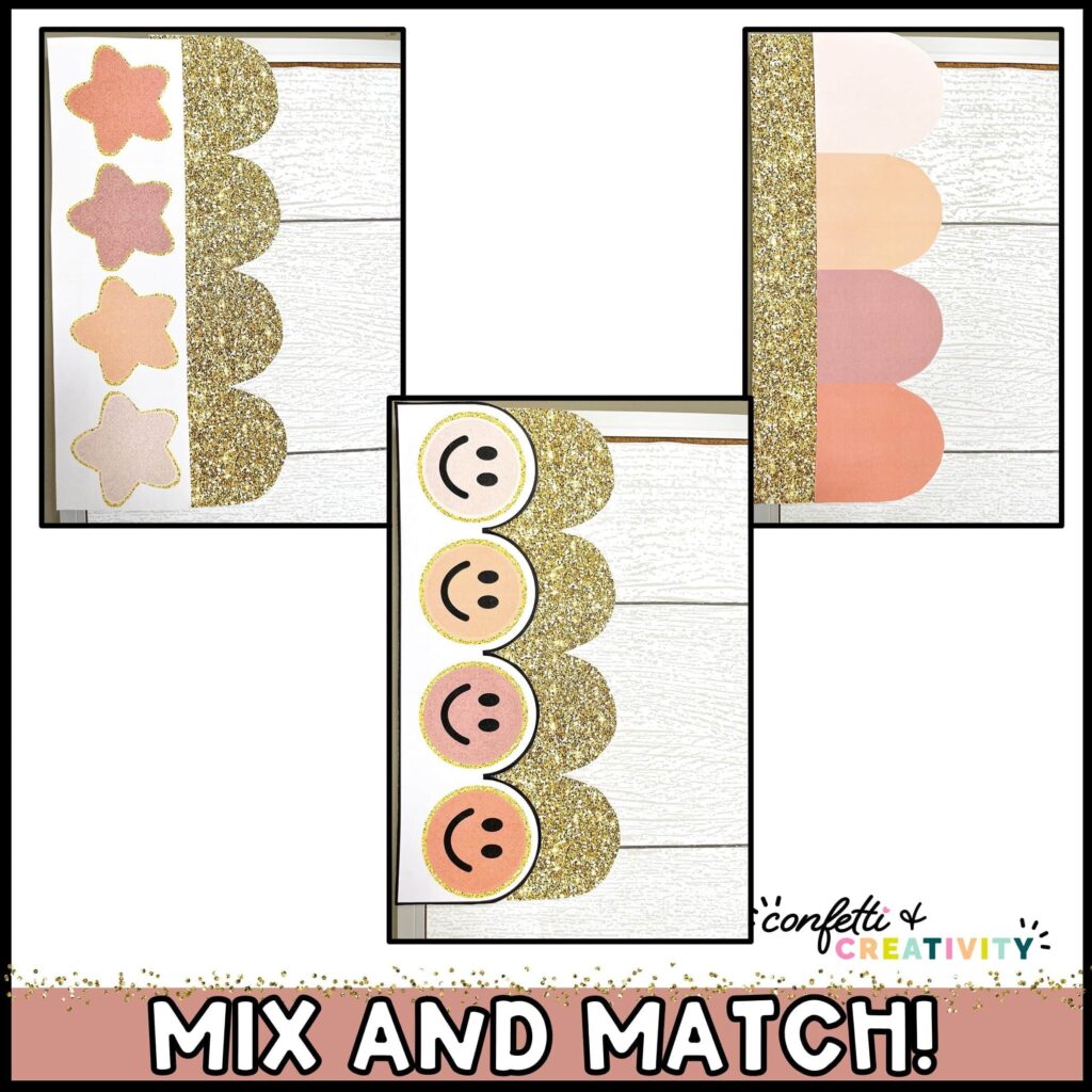 Boho Back to School Bulletin Board Borders | Confetti & Creativity
