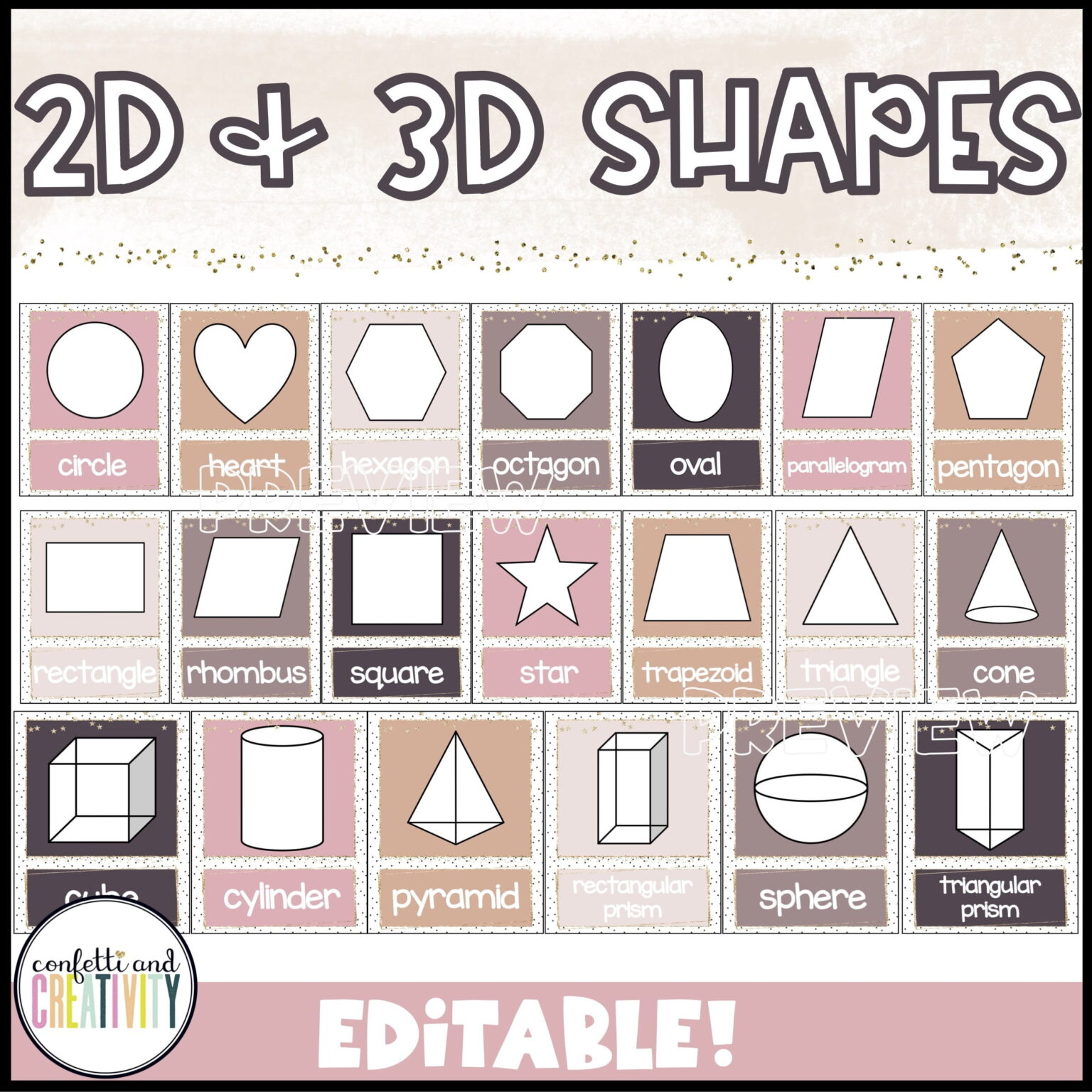 Boho Neutrals Classroom Decor Bundle | Confetti & Creativity