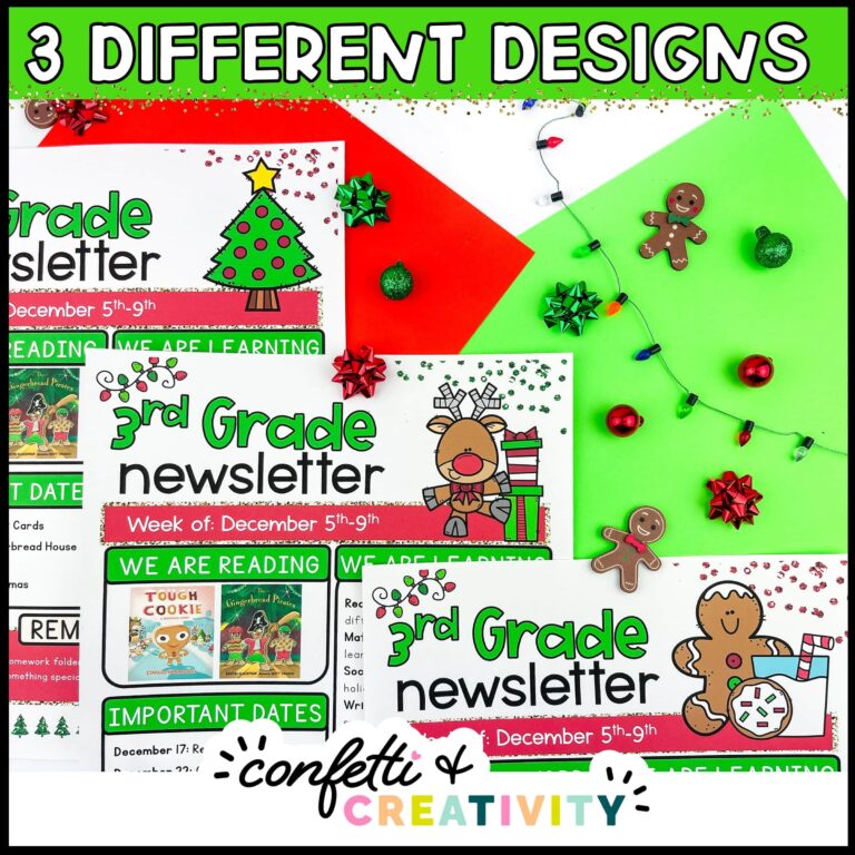 Christmas Newsletter Templates | Confetti & Creativity