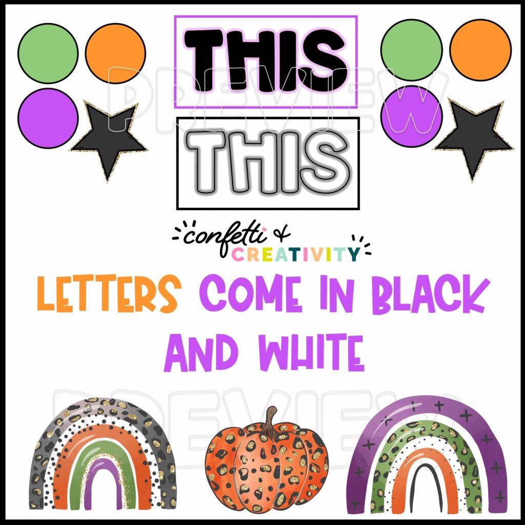 Halloween Bulletin Board Kit | Confetti & Creativity