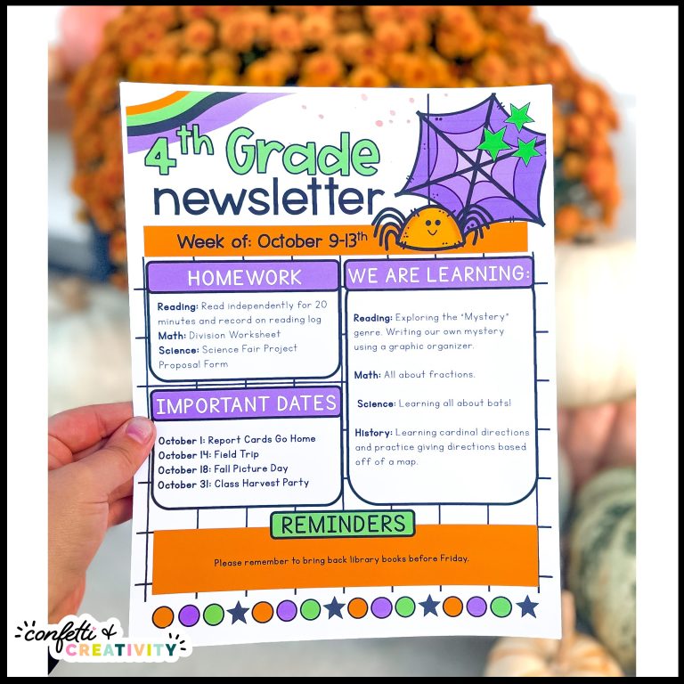 Halloween Newsletter Templates | Confetti & Creativity