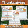 Thanksgiving Newsletter Templates | Confetti & Creativity