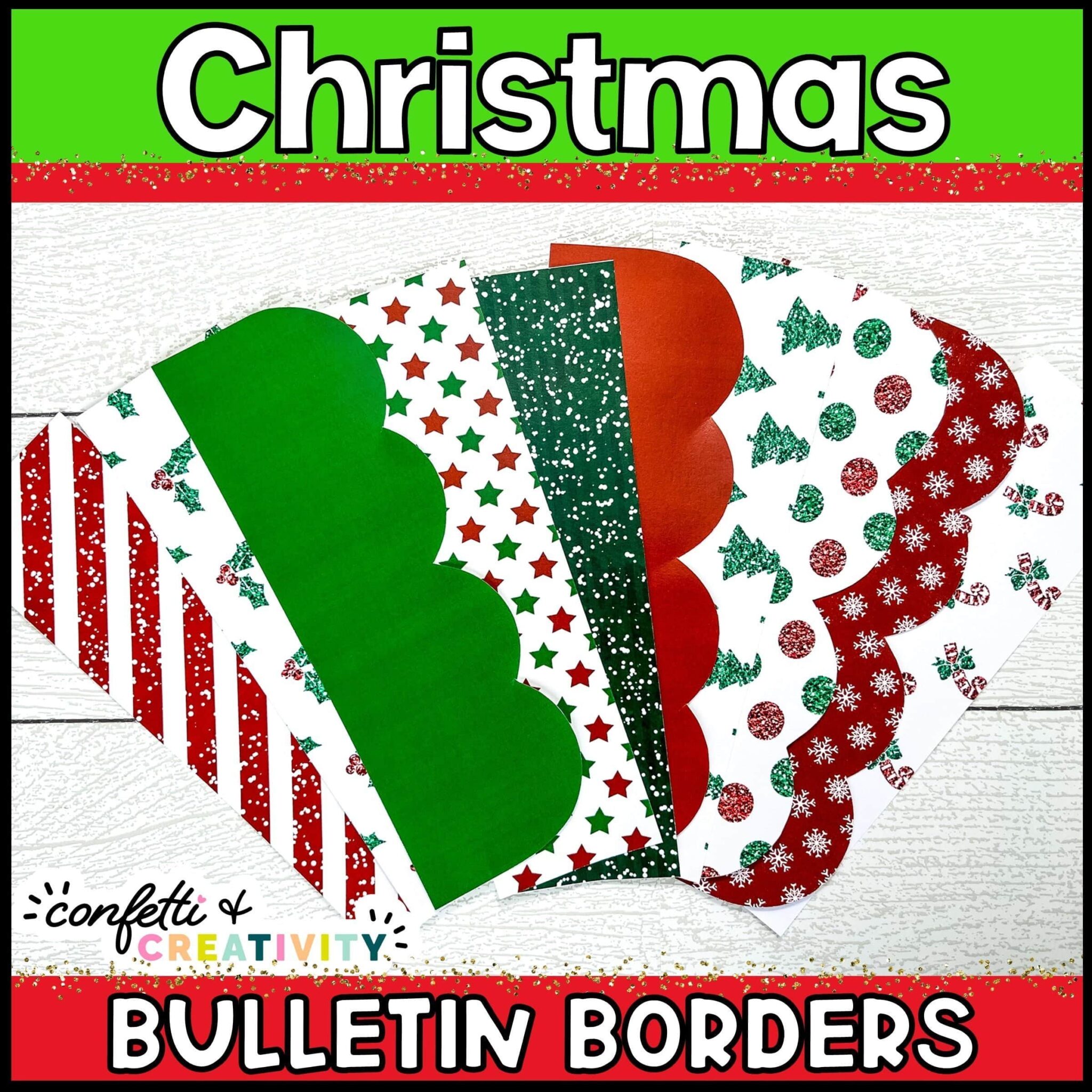 Christmas Bulletin Board Borders | Confetti & Creativity