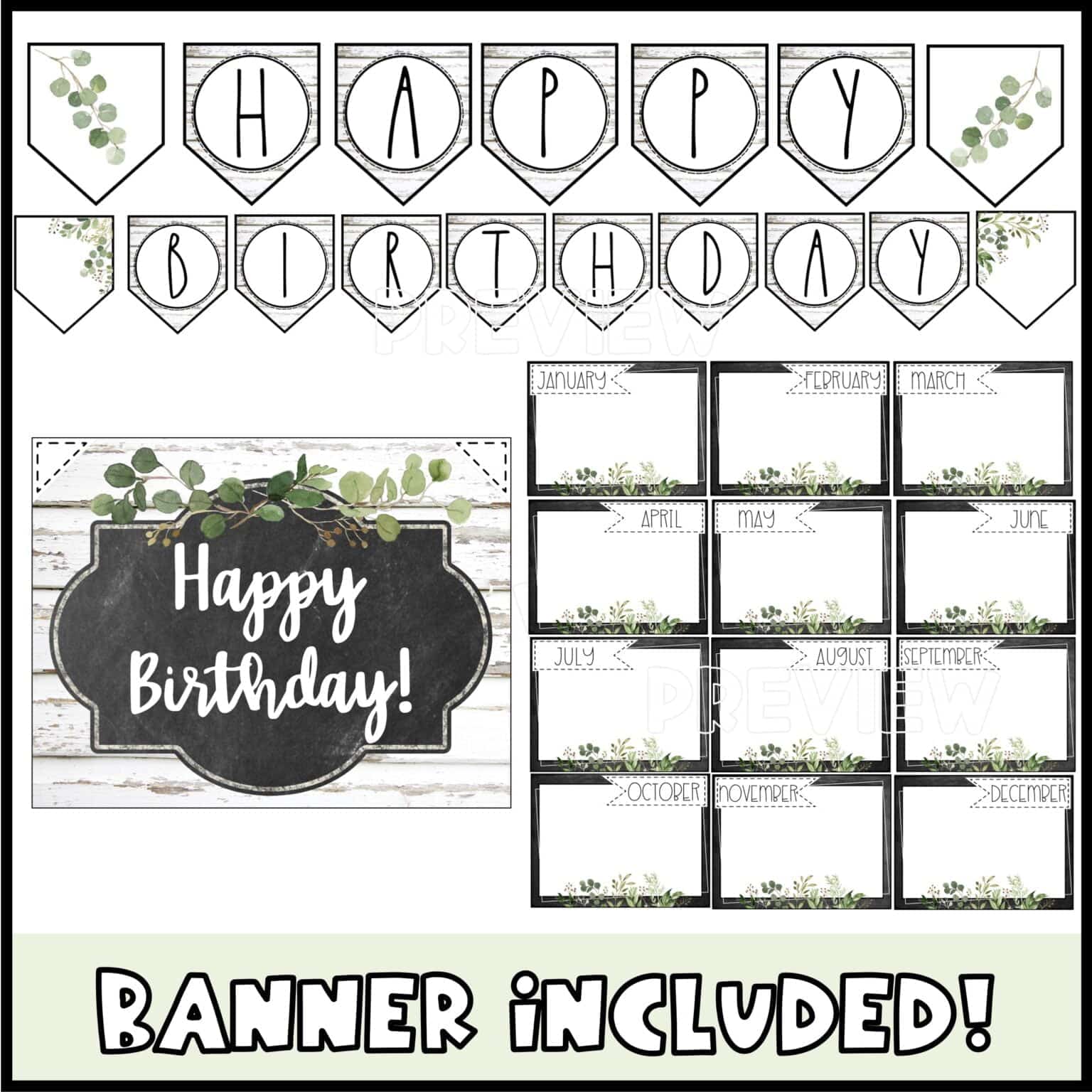 Modern Farmhouse Birthday Display | Confetti & Creativity