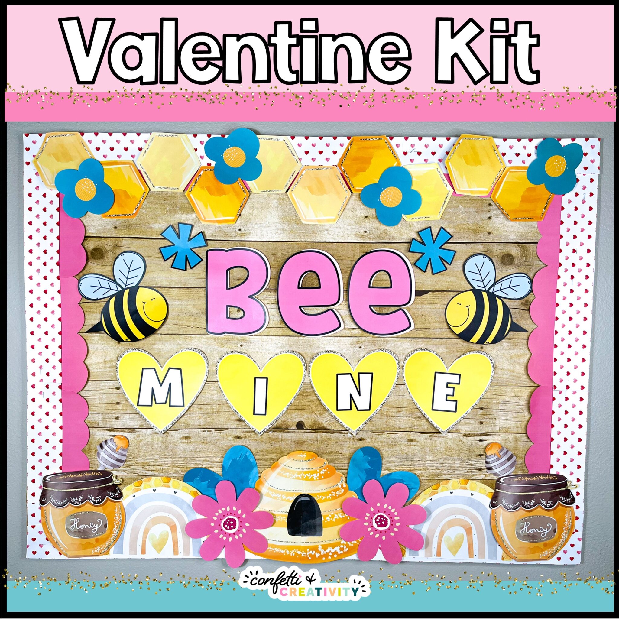 Valentine's Day Bulletin Board | Confetti & Creativity