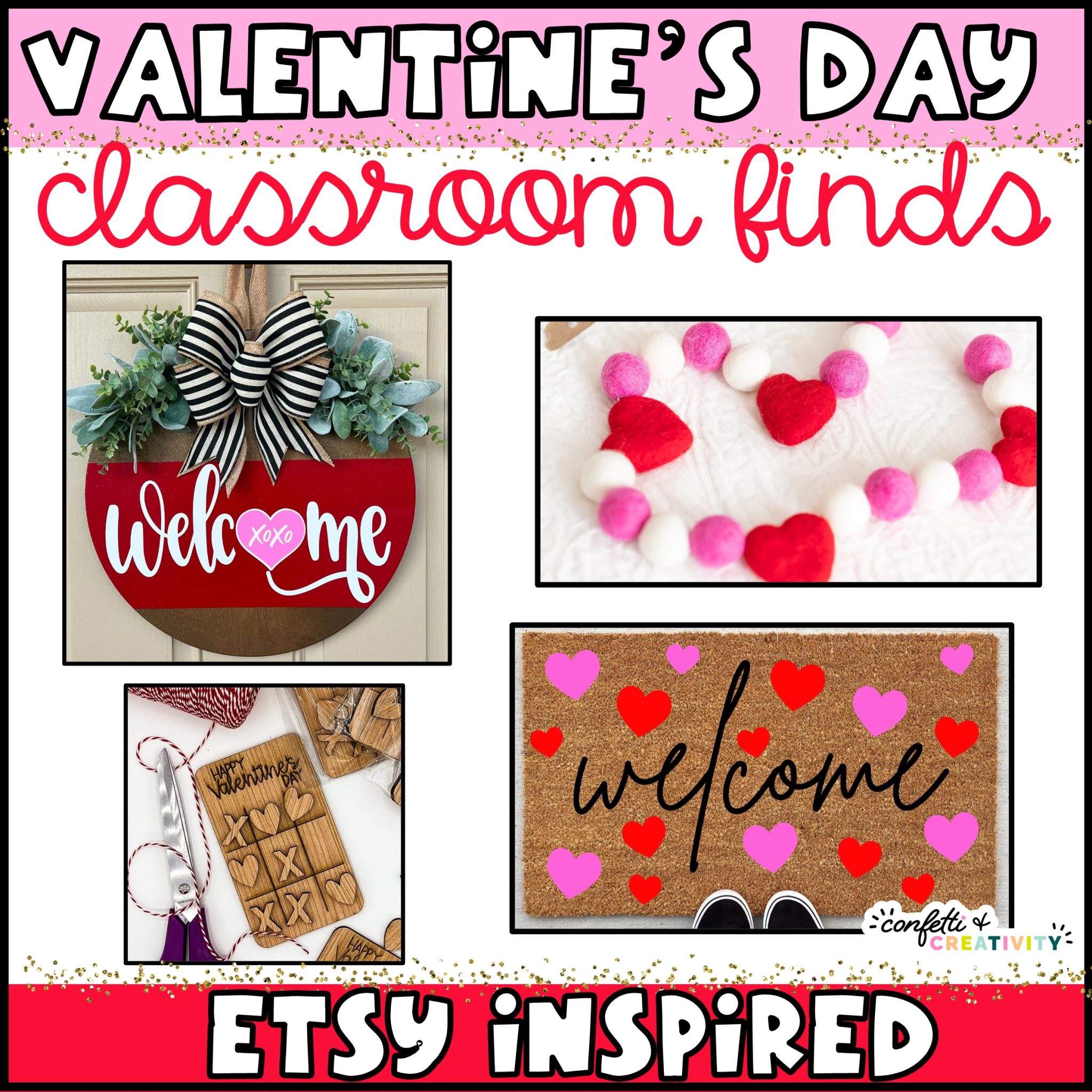5 Beautiful Classroom Decorations for Valentine's Day from Etsy ...