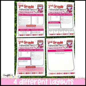 Valentine's Day Newsletter Templates | Confetti & Creativity