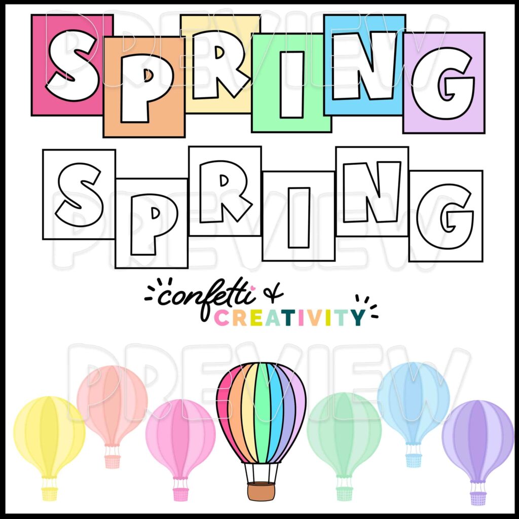 Spring Bulletin Board | Confetti & Creativity