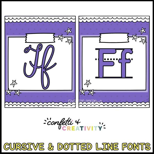 Bright and Simple Alphabet Posters (Editable) | Confetti & Creativity