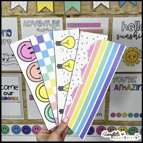 Bright and Simple Bulletin Board Borders | Confetti & Creativity