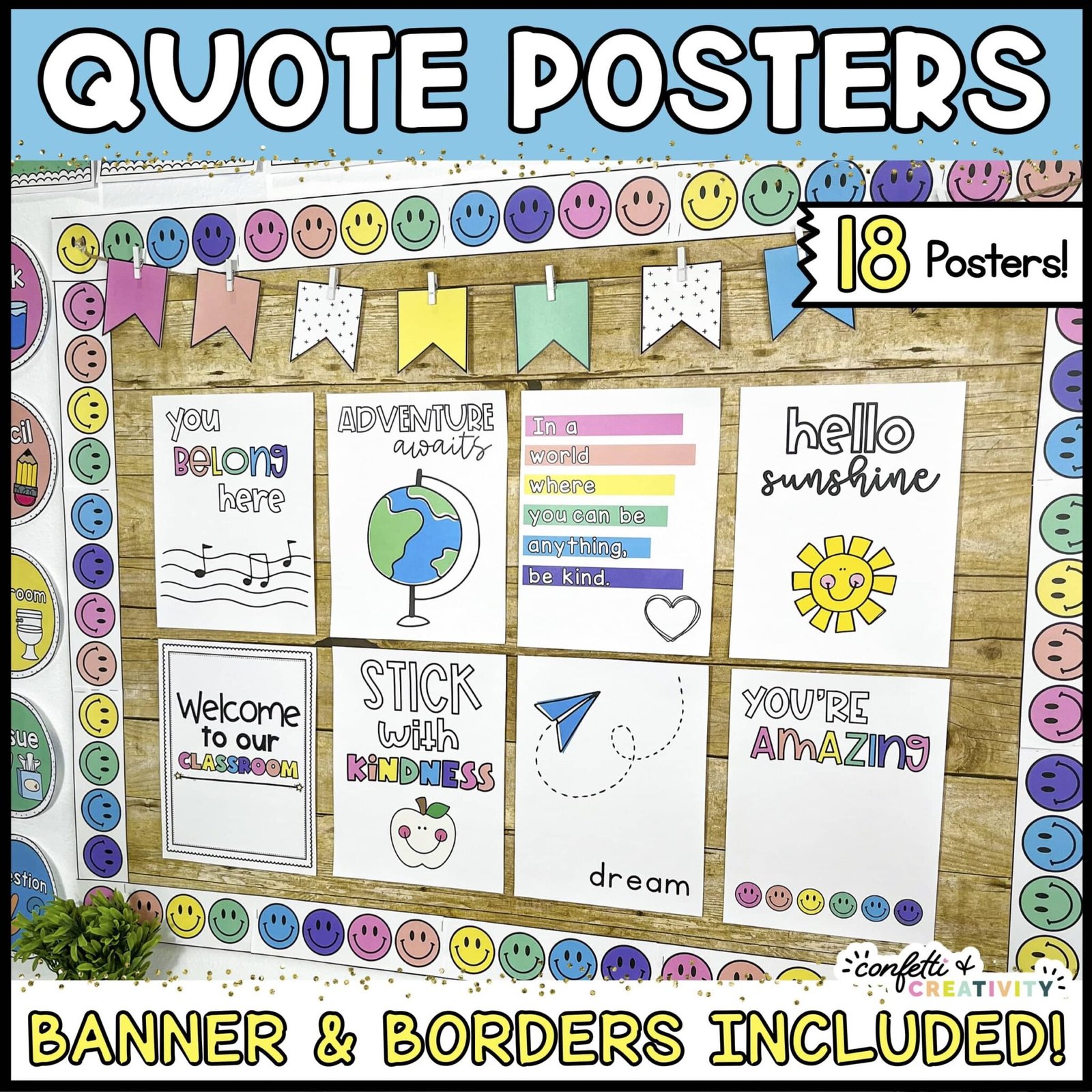 Bright and Simple Behavior Chart | Confetti & Creativity