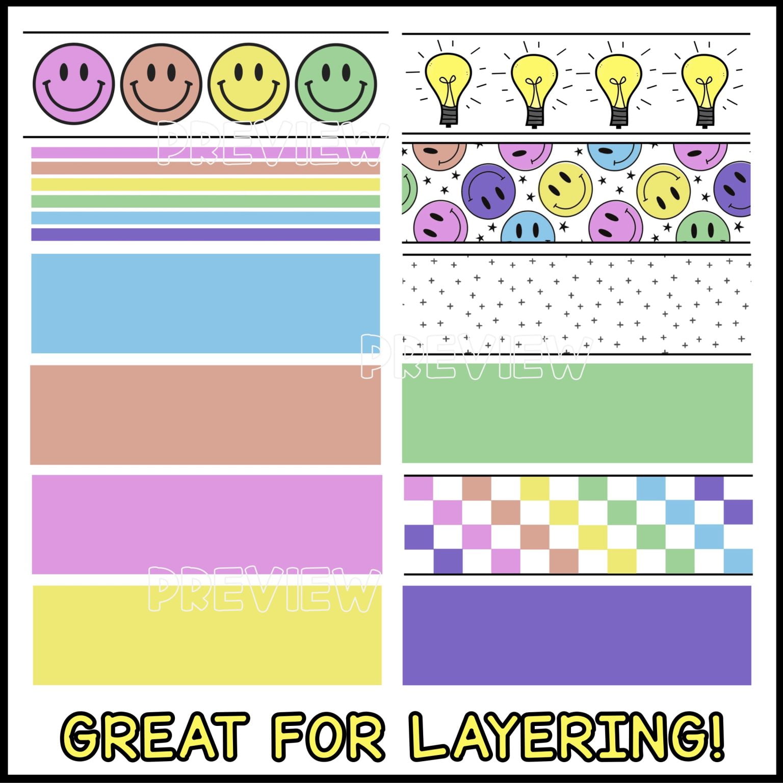Bright and Simple Bulletin Board Borders | Confetti & Creativity