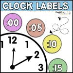 Bright and Simple Clock Labels | Confetti & Creativity