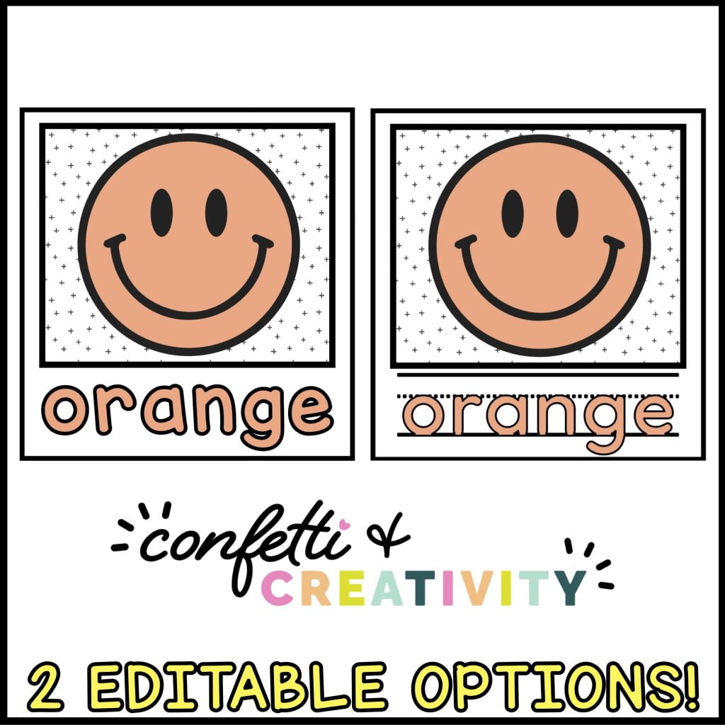 Bright and Simple Color Posters | Confetti & Creativity