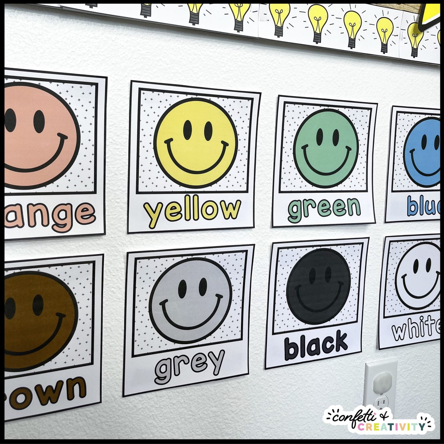 Bright and Simple Color Posters | Confetti & Creativity