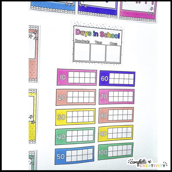 Bright and Simple Days in School Poster | Confetti & Creativity