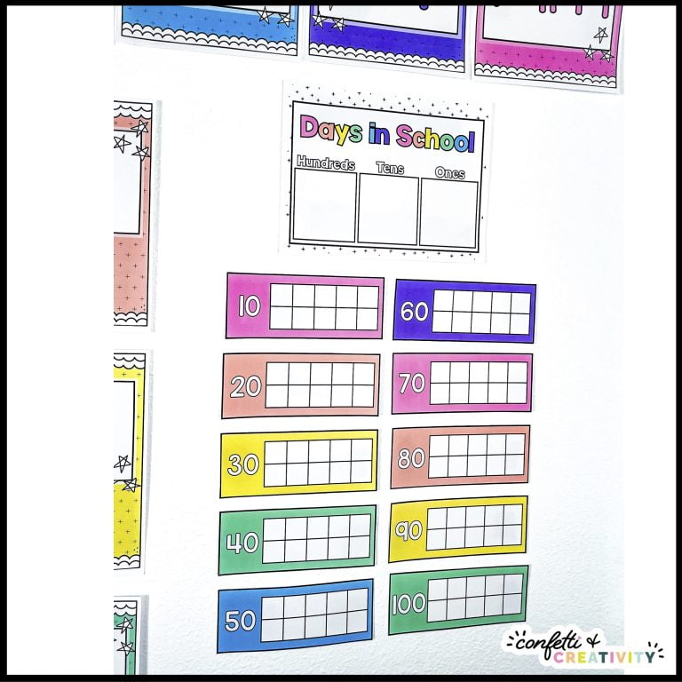 Bright and Simple Days in School Poster | Confetti & Creativity