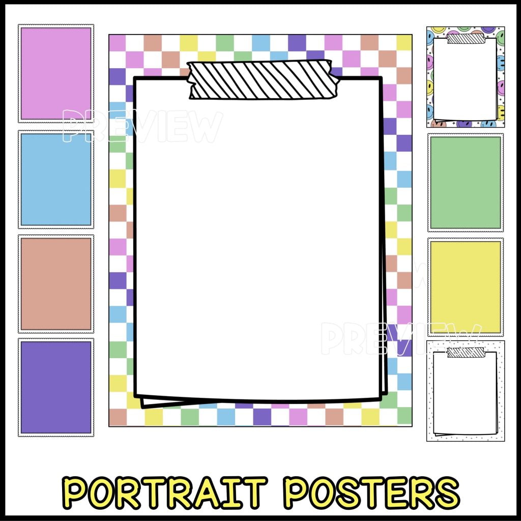 Bright and Simple Classroom Posters (Editable) | Confetti and Creativity