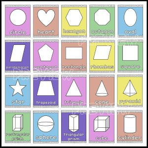 Bright and Simple Shape Posters | Confetti & Creativity