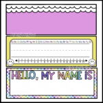 Bright and Simple Student Desk Nameplates | Confetti & Creativity