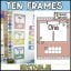 Bright and Simple Ten Frames Posters | Confetti & Creativity
